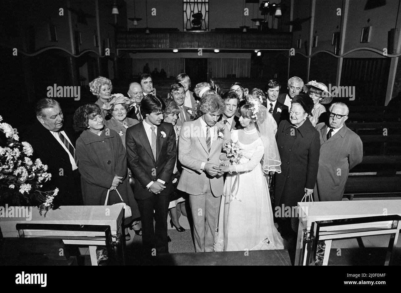 The wedding of Coronation Street's Brian Tilsley and Gail Potter. The ...
