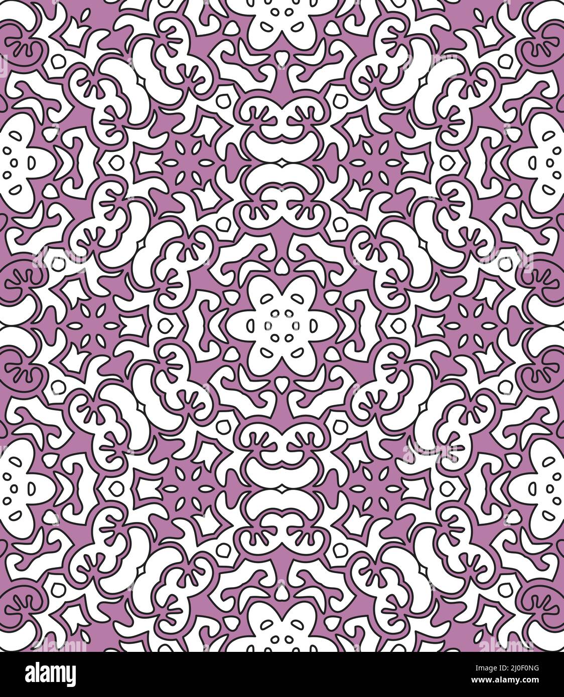Floral seemless pattern Cut Out Stock Images & Pictures - Alamy