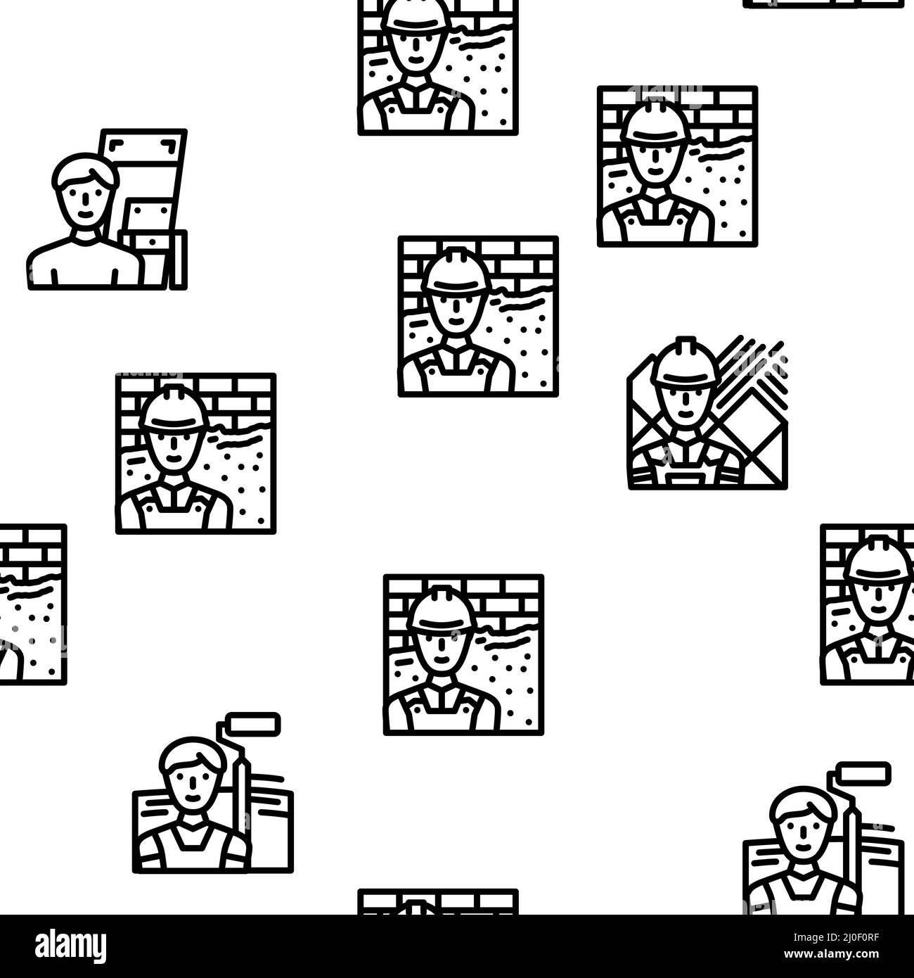 Repair And Maintenance Service Vector Seamless Pattern Stock Vector ...