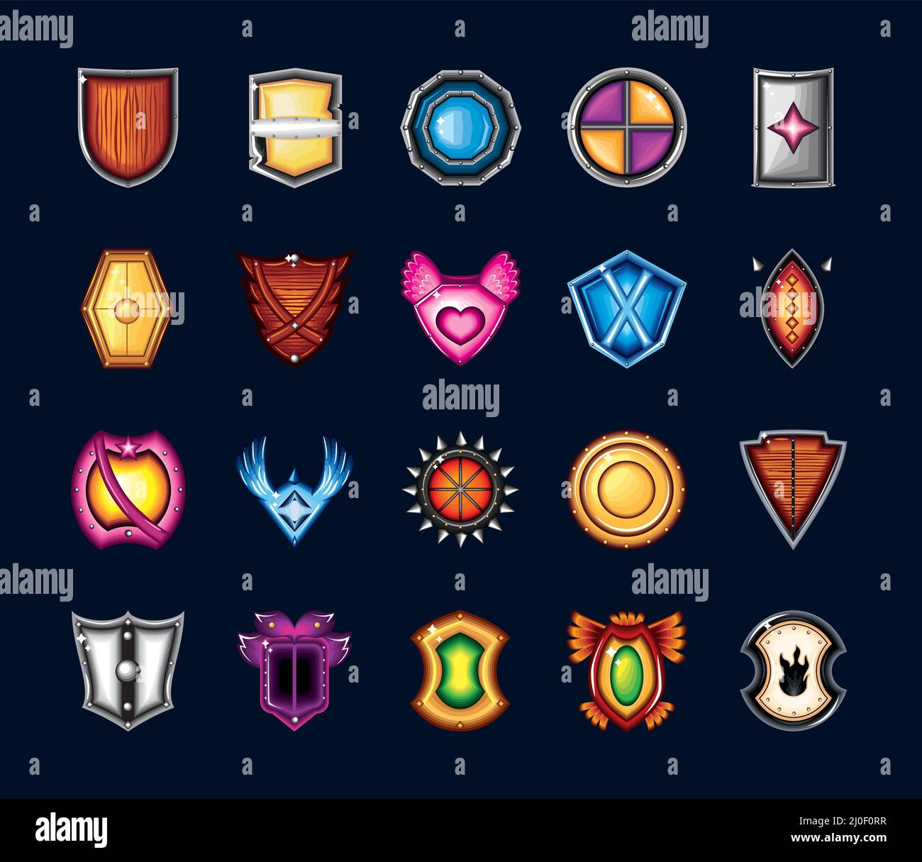 icons shield fantasy Stock Vector Image & Art - Alamy