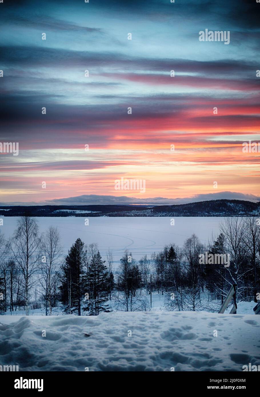 Landscape in sweden Stock Photo - Alamy