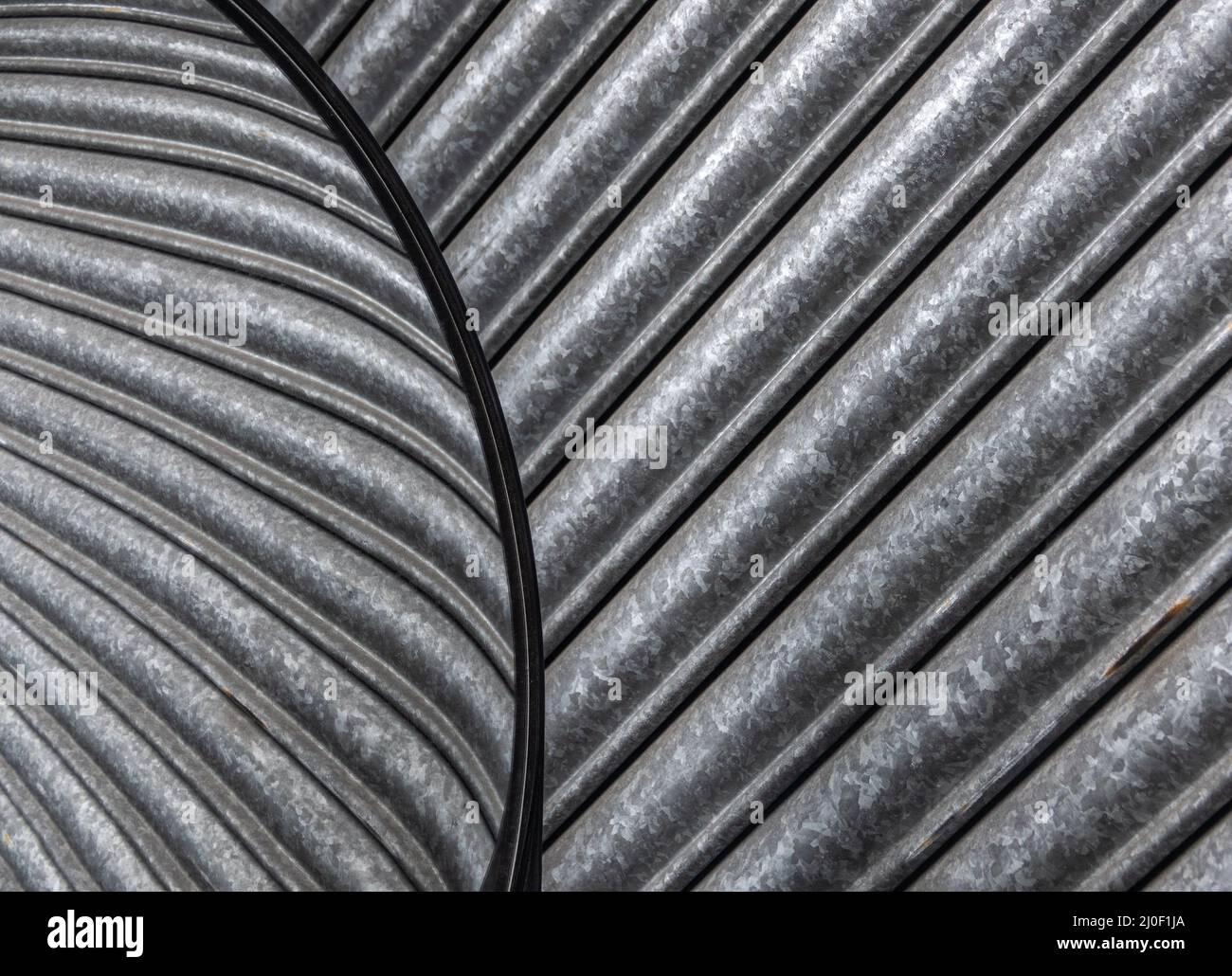 Abstract Architecture Of Curved Mirror And Shutters Stock Photo - Alamy