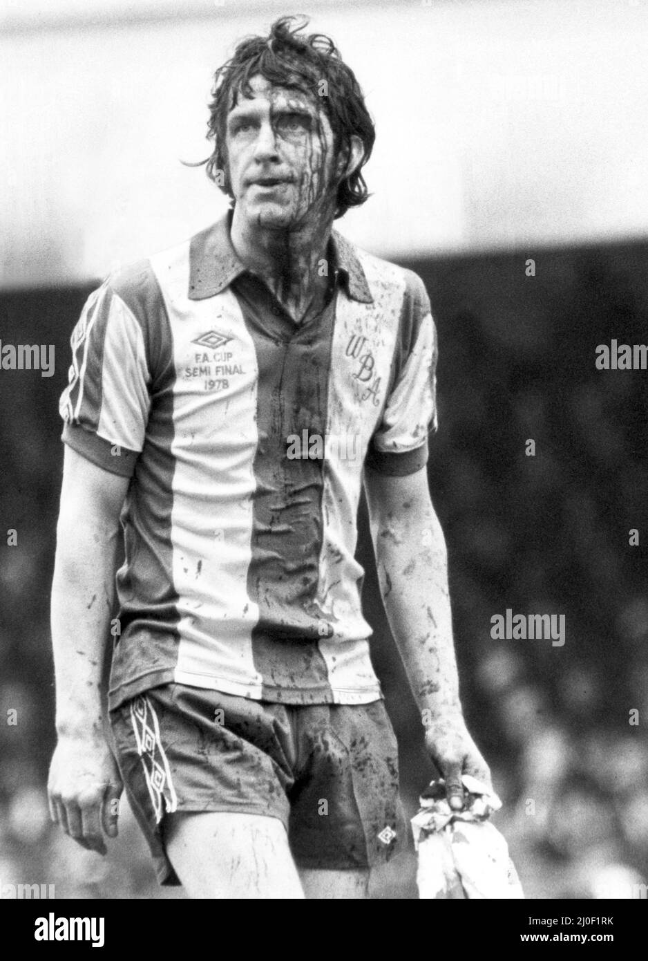 Football blood bloody bleeding Black and White Stock Photos & Images ...