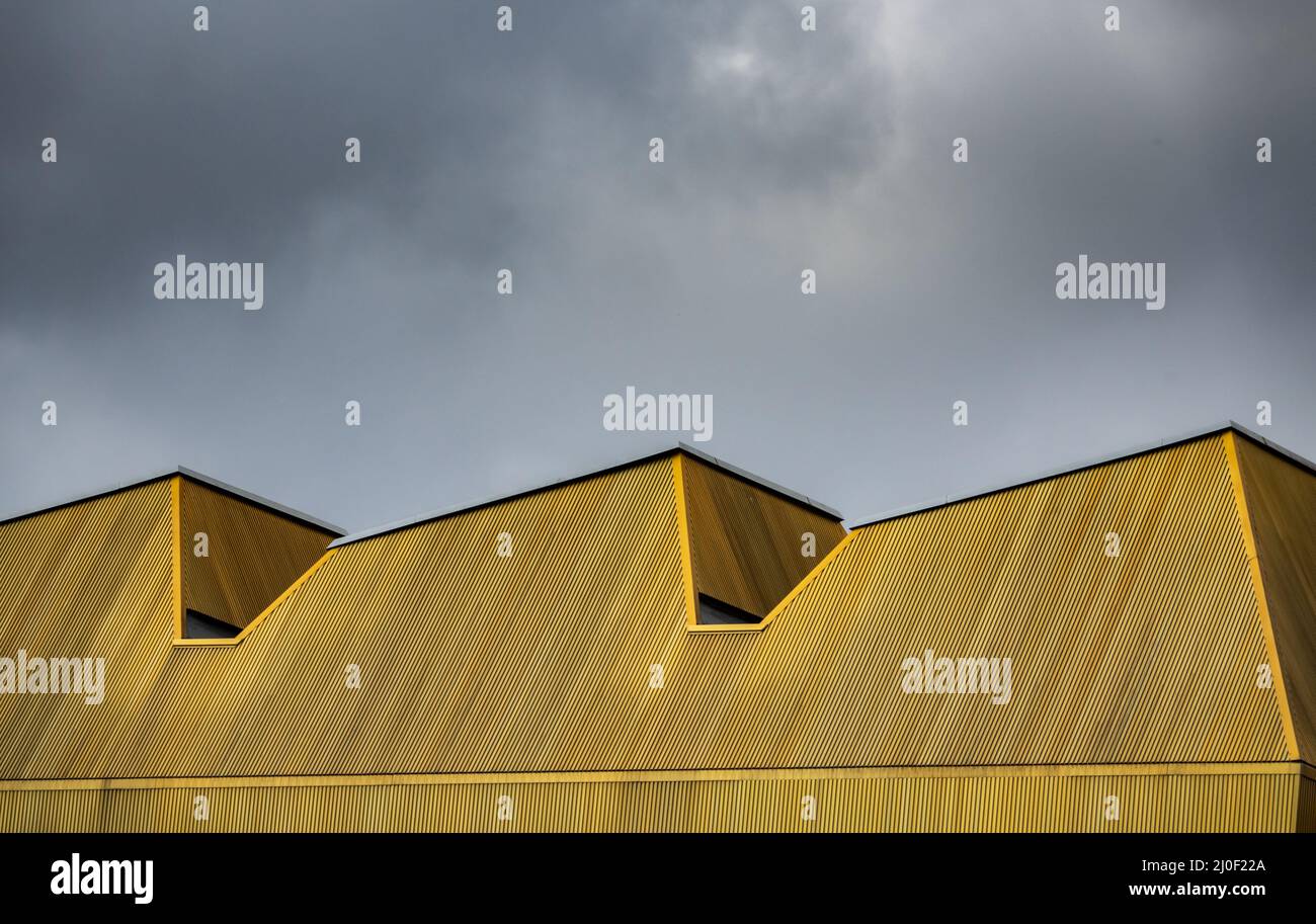 Abstract Yellow Urban Architecture Stock Photo - Alamy