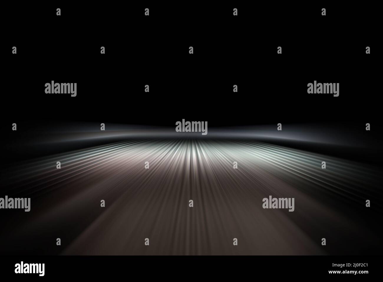 Streaks of light on night road. Abstract background of light lines ...