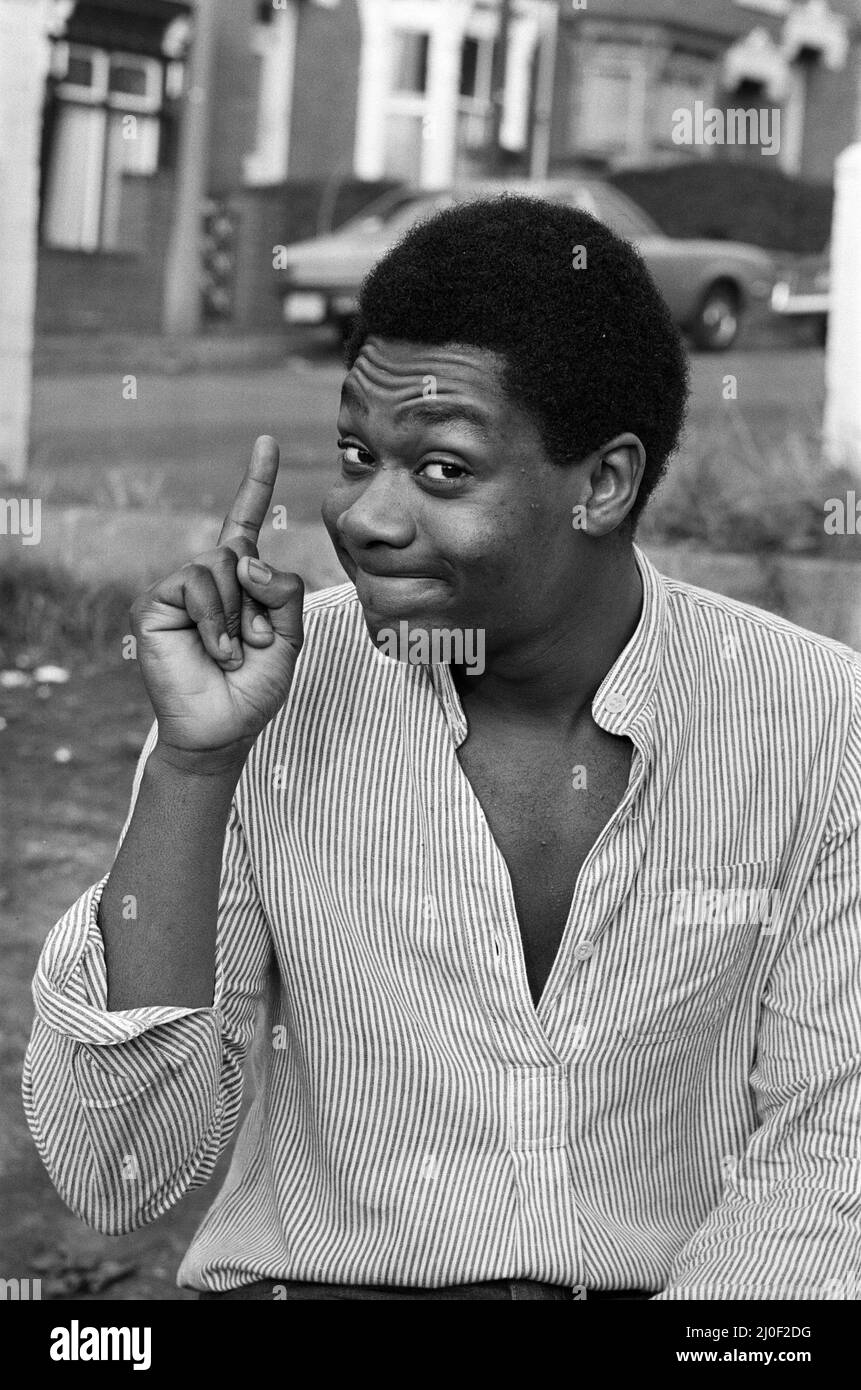 Comedian Lenny Henry pictured in Dudley. 10th November 1978 Stock Photo ...