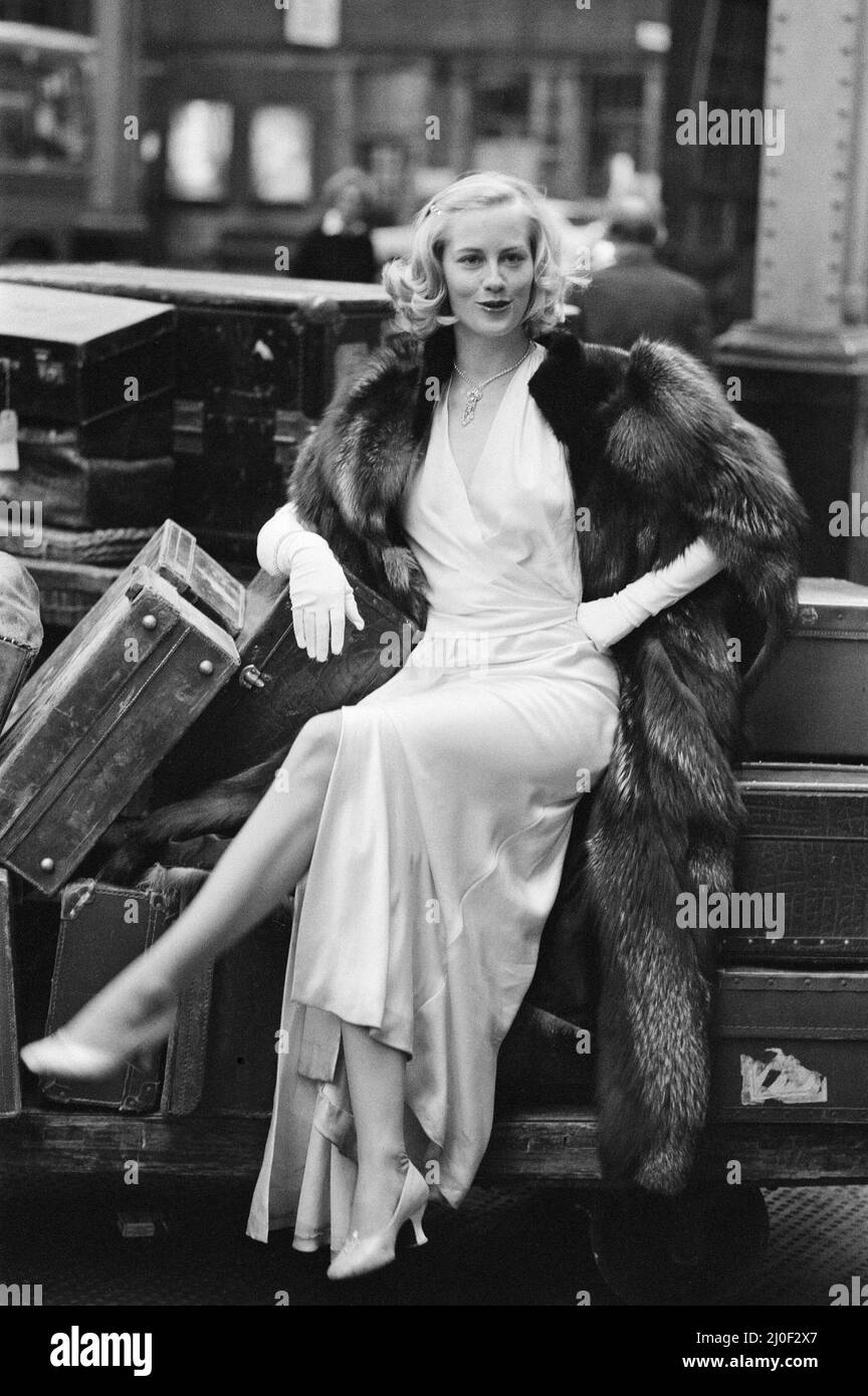 Cybill Shepherd pictured on the set of The Lady Vanishes, filmed at ...