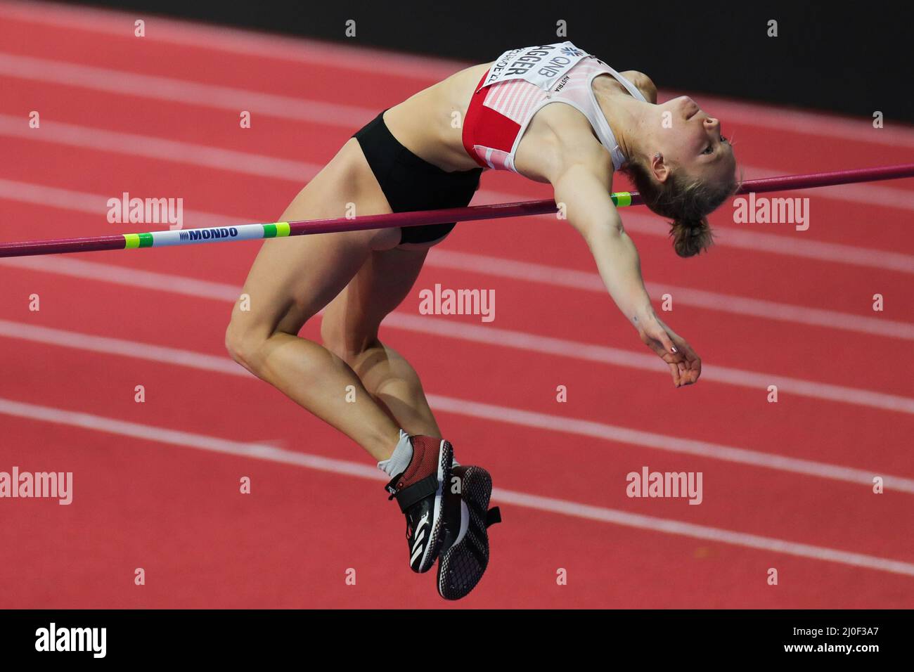 Belgrade, Serbia. 18th Mar, 2022. Sarah Lagger of Austria competes ...