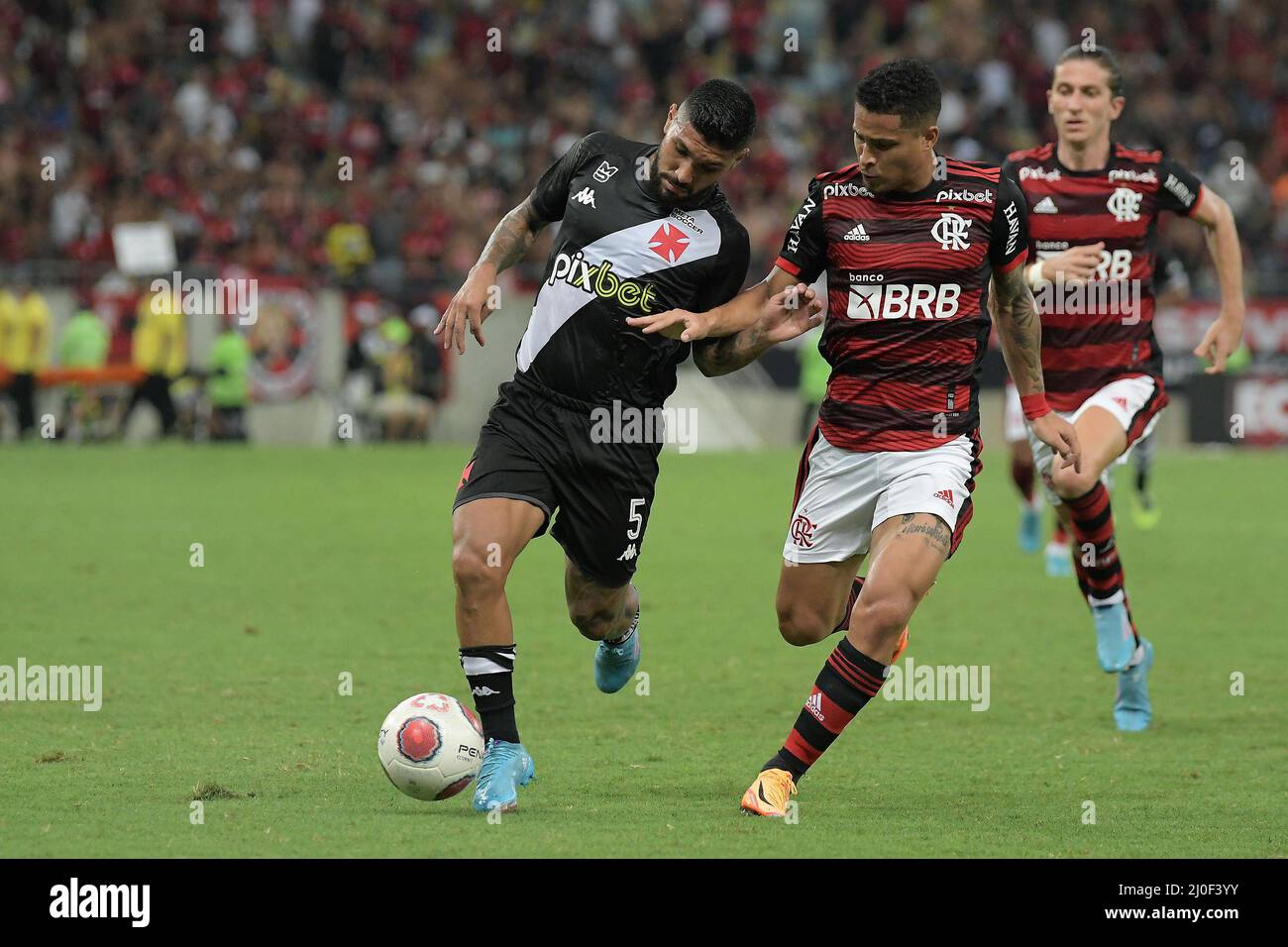 Rio de Janeiro,Brazil,March 20, 2022.Football player Yuri Lara of vasco ...