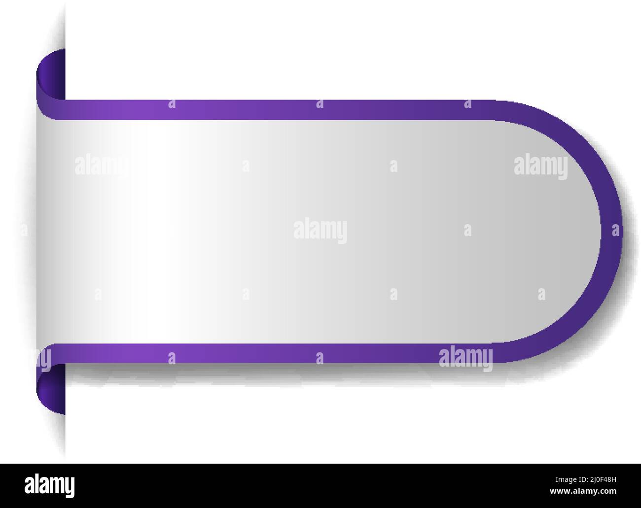 Violet banner design on white background illustration Stock Vector ...