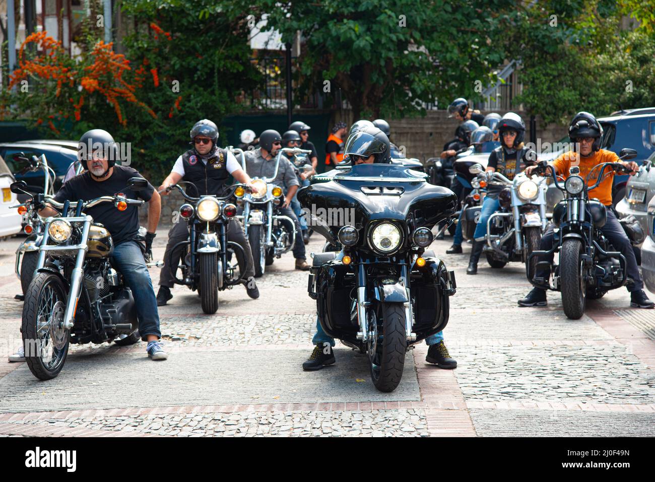 Group of motorbikes hi-res stock photography and images - Alamy