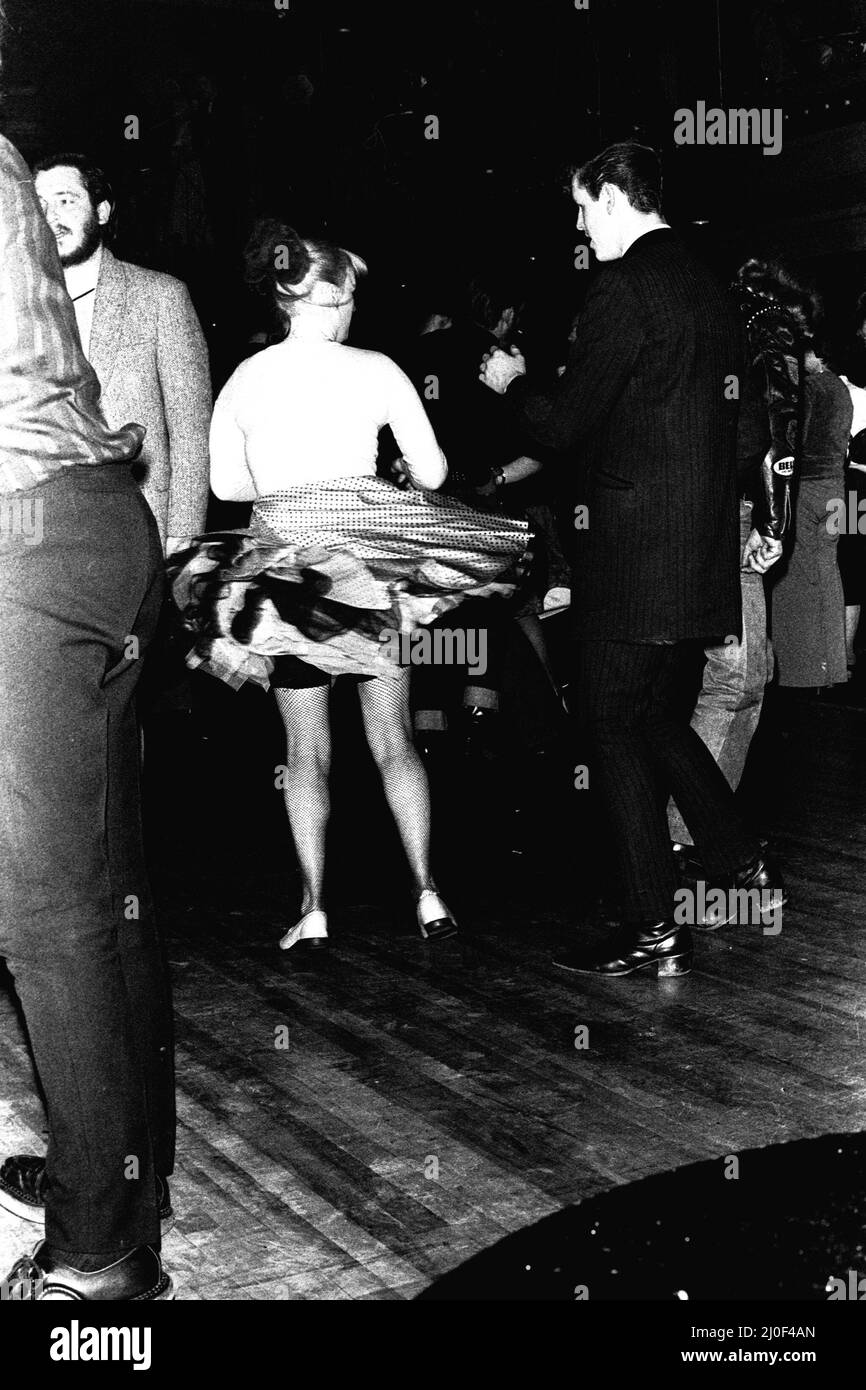 Rock And Roll Dancers Jiving On The Dance Floor At A Jerry Lee Lewis