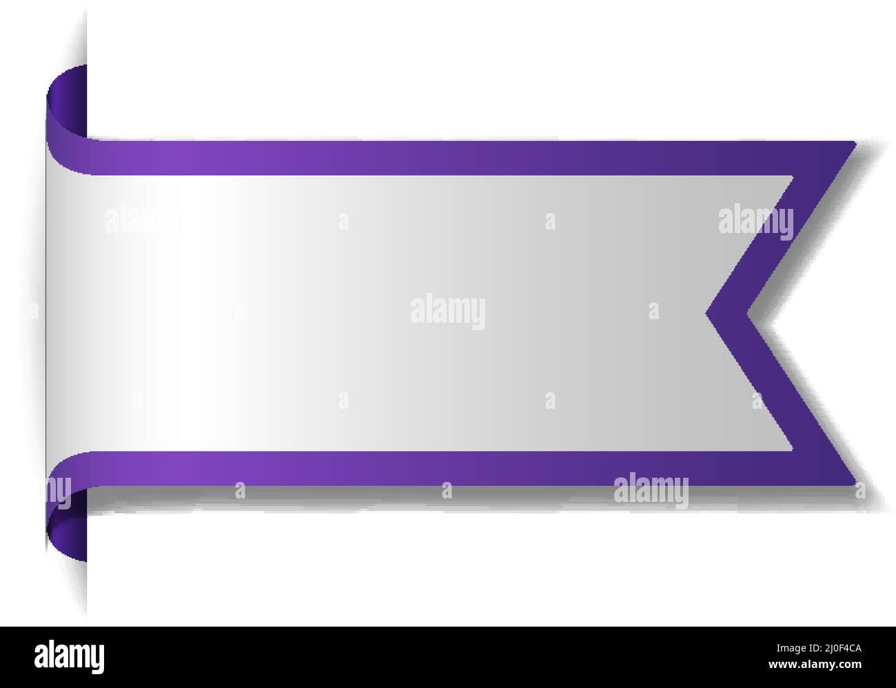 Violet banner design on white background illustration Stock Vector ...