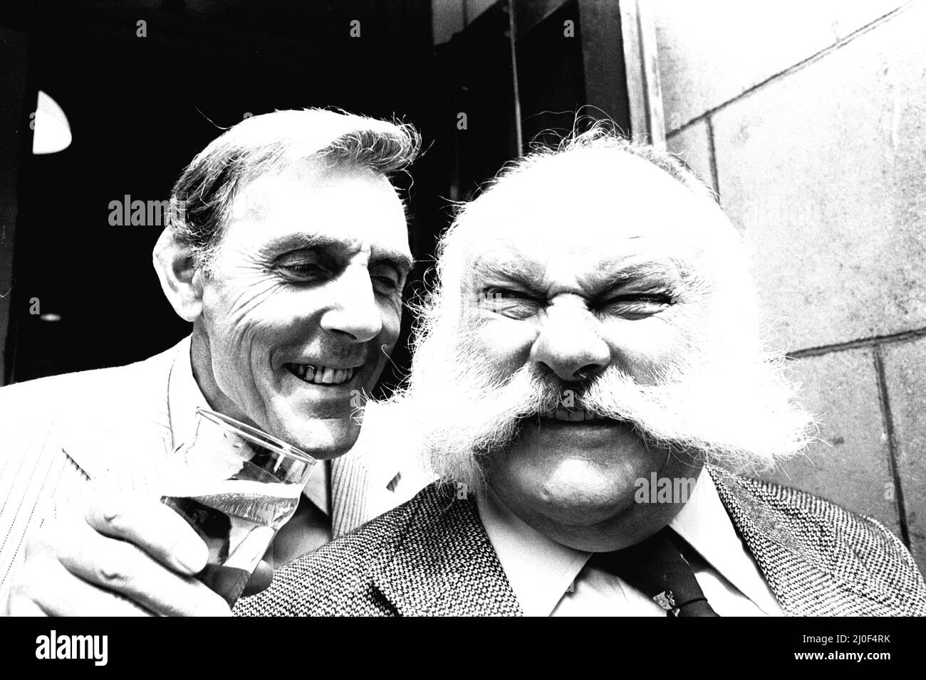 The Cast Of Big Bad Mouse At The Theatre Royal Newcastle On 10th June 1980 Eric Sykes And