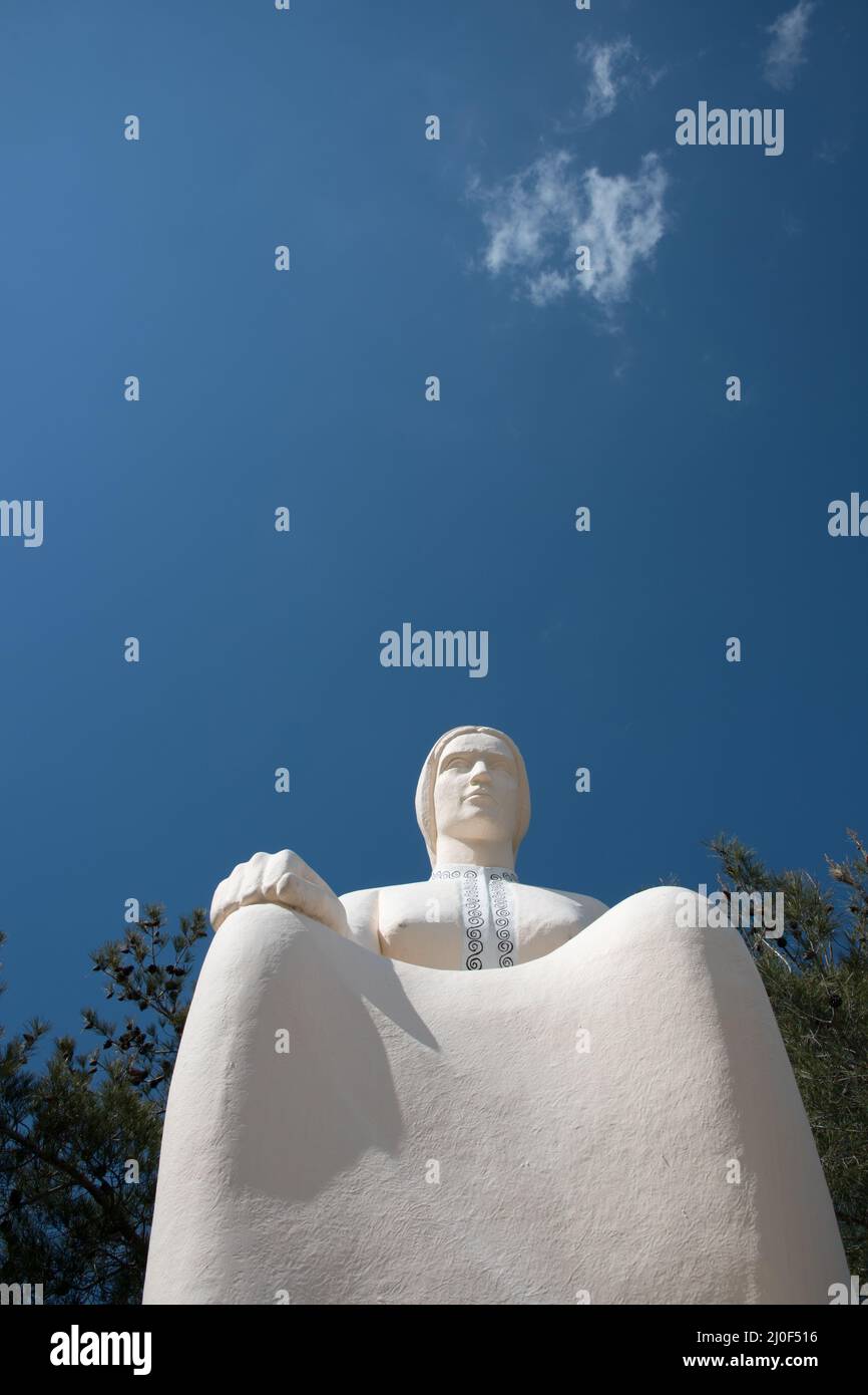 The Statue of the Cypriot Mother. Palaichori, Cyprus Stock Photo - Alamy