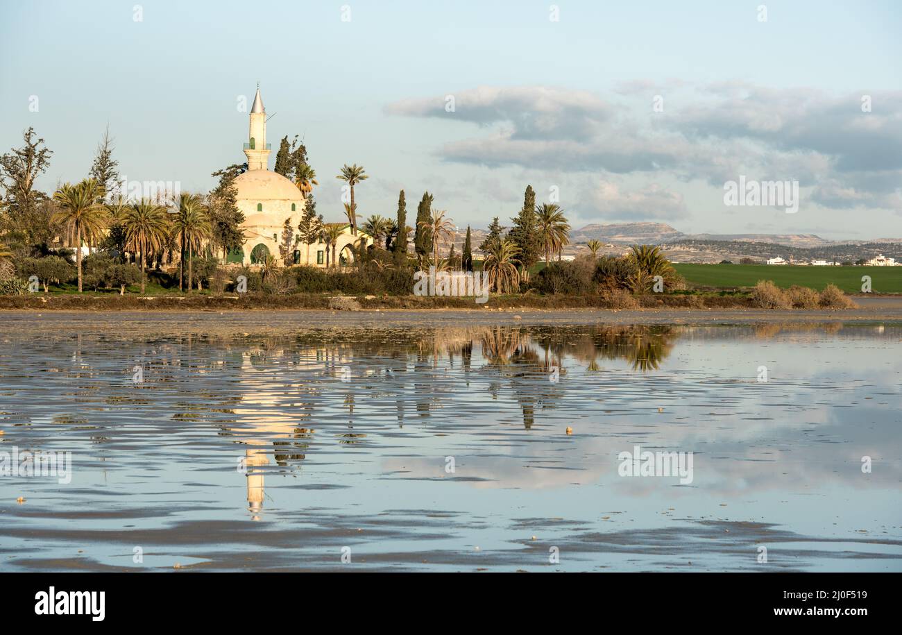 Hala sultan Tekke Muslim mosque Larnaca Cyprus Stock Photo - Alamy