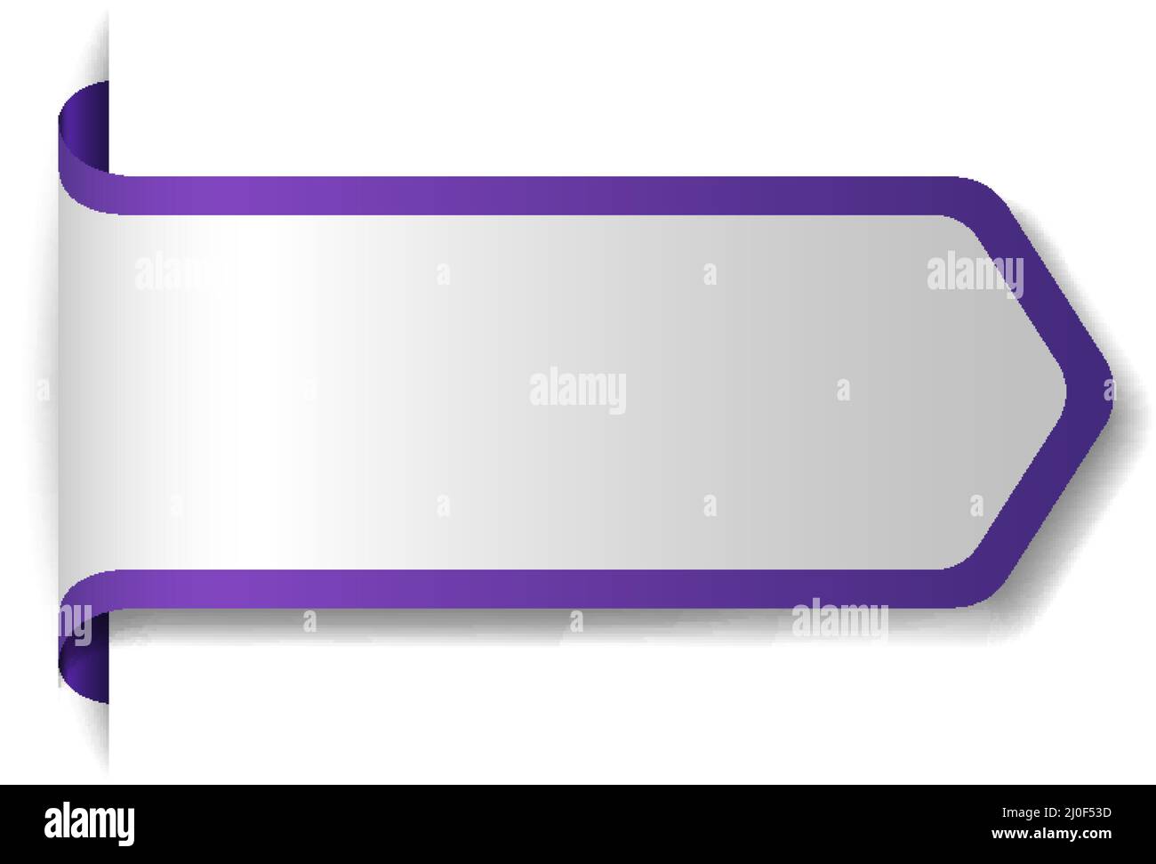 Violet banner design on white background illustration Stock Vector ...