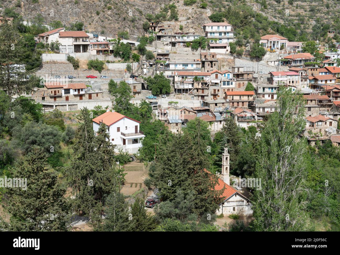 Mountain village of Askas, Cyprus Stock Photo - Alamy
