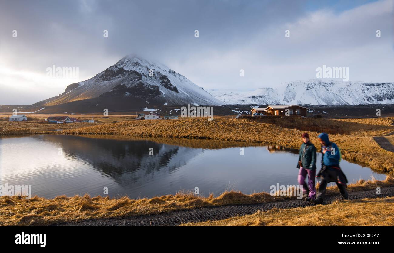Iceland snaefellsnes peninsula arnarstapi hi-res stock photography and ...