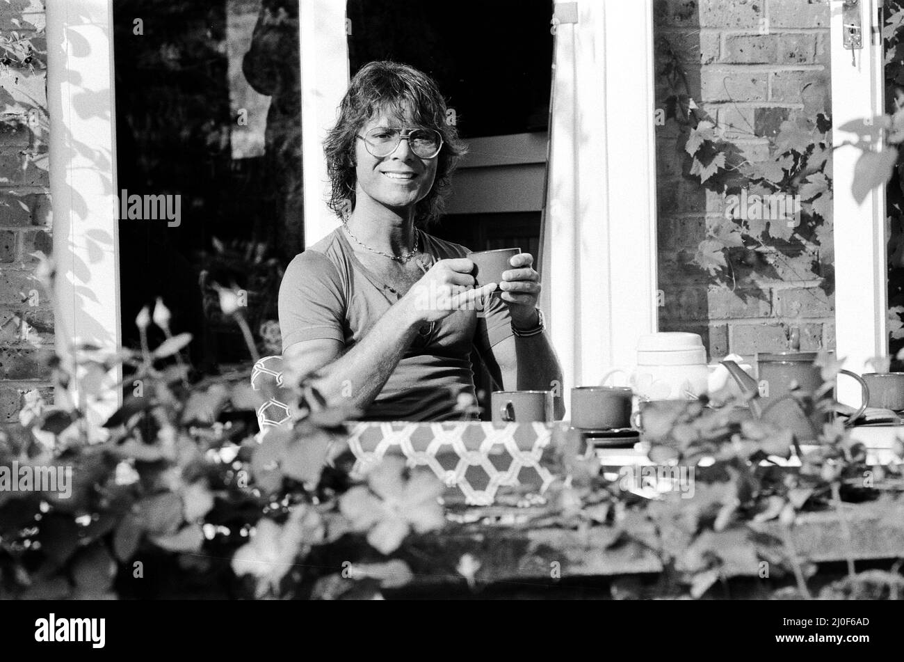 Pop Singer Cliff Richard at his home in Weybridge Surrey 24th August ...