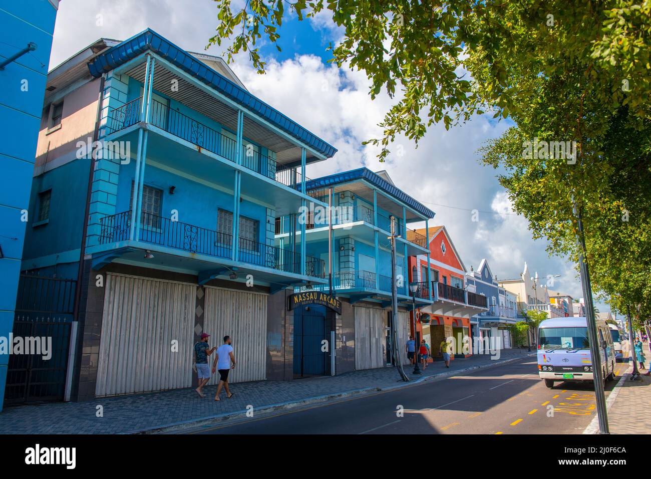 Nassau Arcade in a historic commercial building on Bay Street in ...