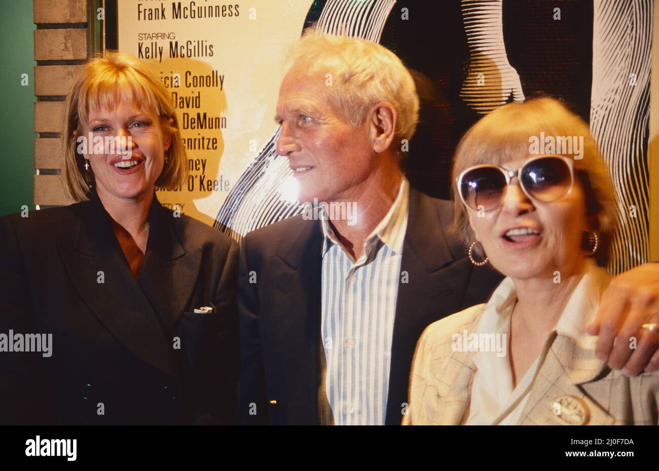 Melanie Griffith, Paul Newman and Joanne Woodward at a performance of ...
