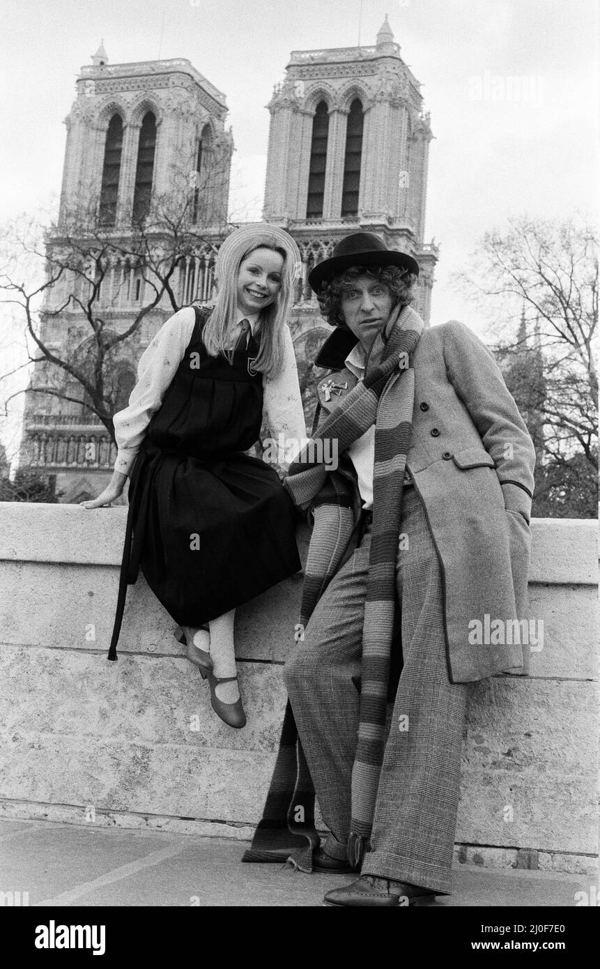 Doctor Who, actor Tom Baker - the 4th Doctor - pictured with fellow ...