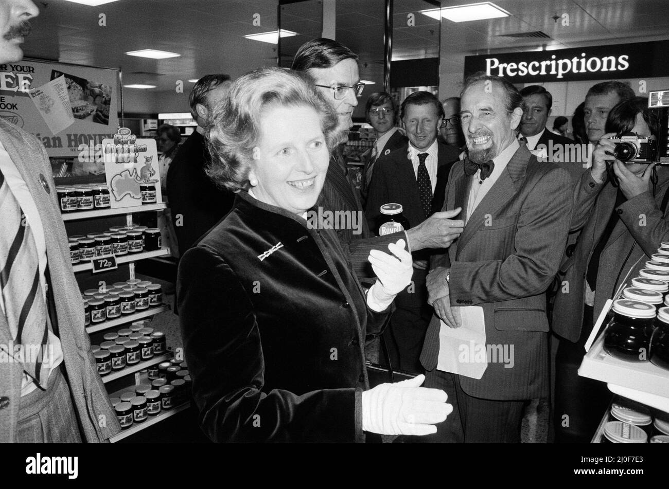 Conservative Prime Minister, Margaret Thatcher, at Milton Keynes ...