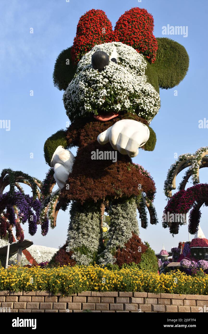 Disney characters at Dubai Miracle Garden in the UAE Stock Photo - Alamy