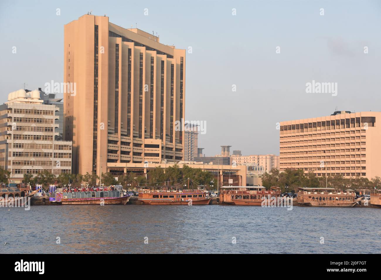 View of Dubai Creek from Al Seef in Dubai, UAE Stock Photo - Alamy