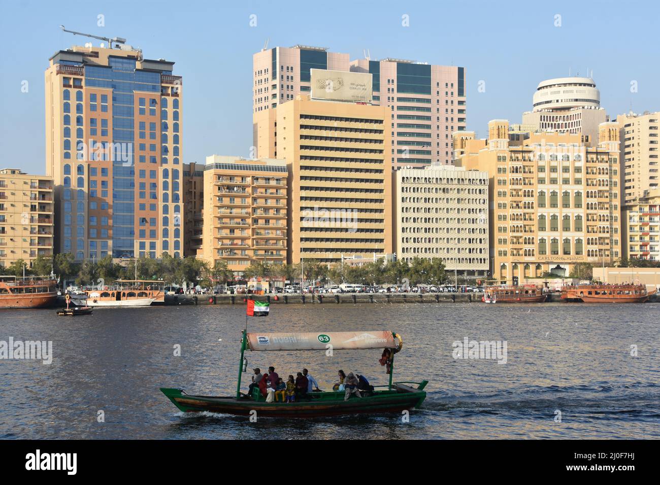 View of Dubai Creek from Al Seef in Dubai, UAE Stock Photo - Alamy