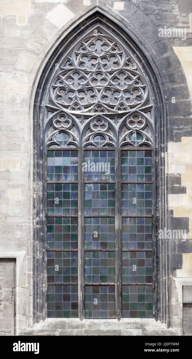 Window of a gothic cathedral Stock Photo - Alamy