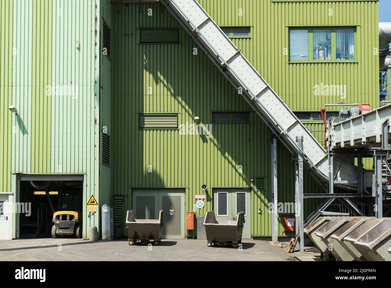 Building of a biomass power plant Stock Photo - Alamy