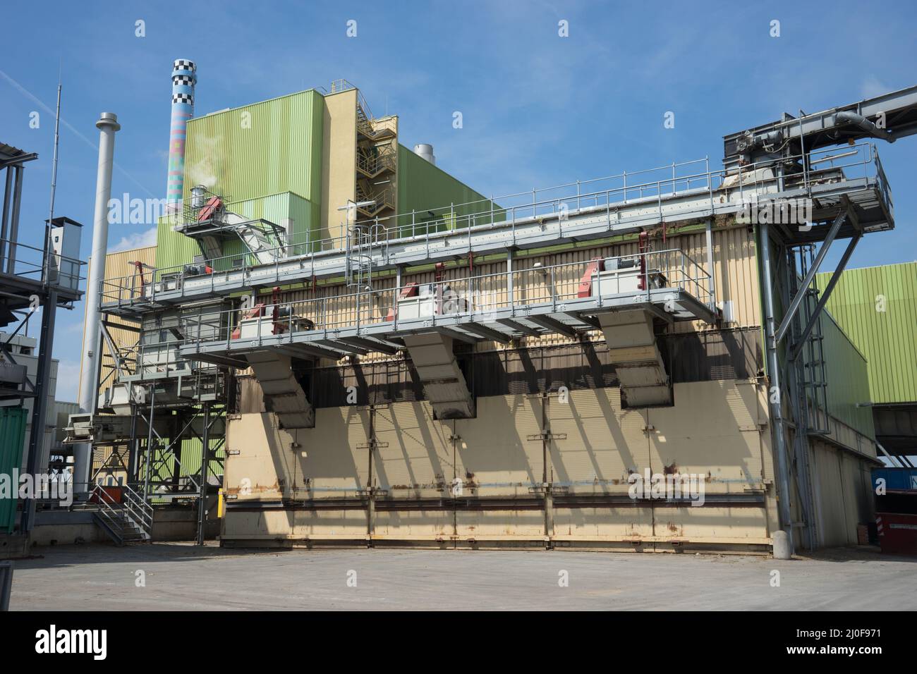 Building of a biomass power plant Stock Photo - Alamy