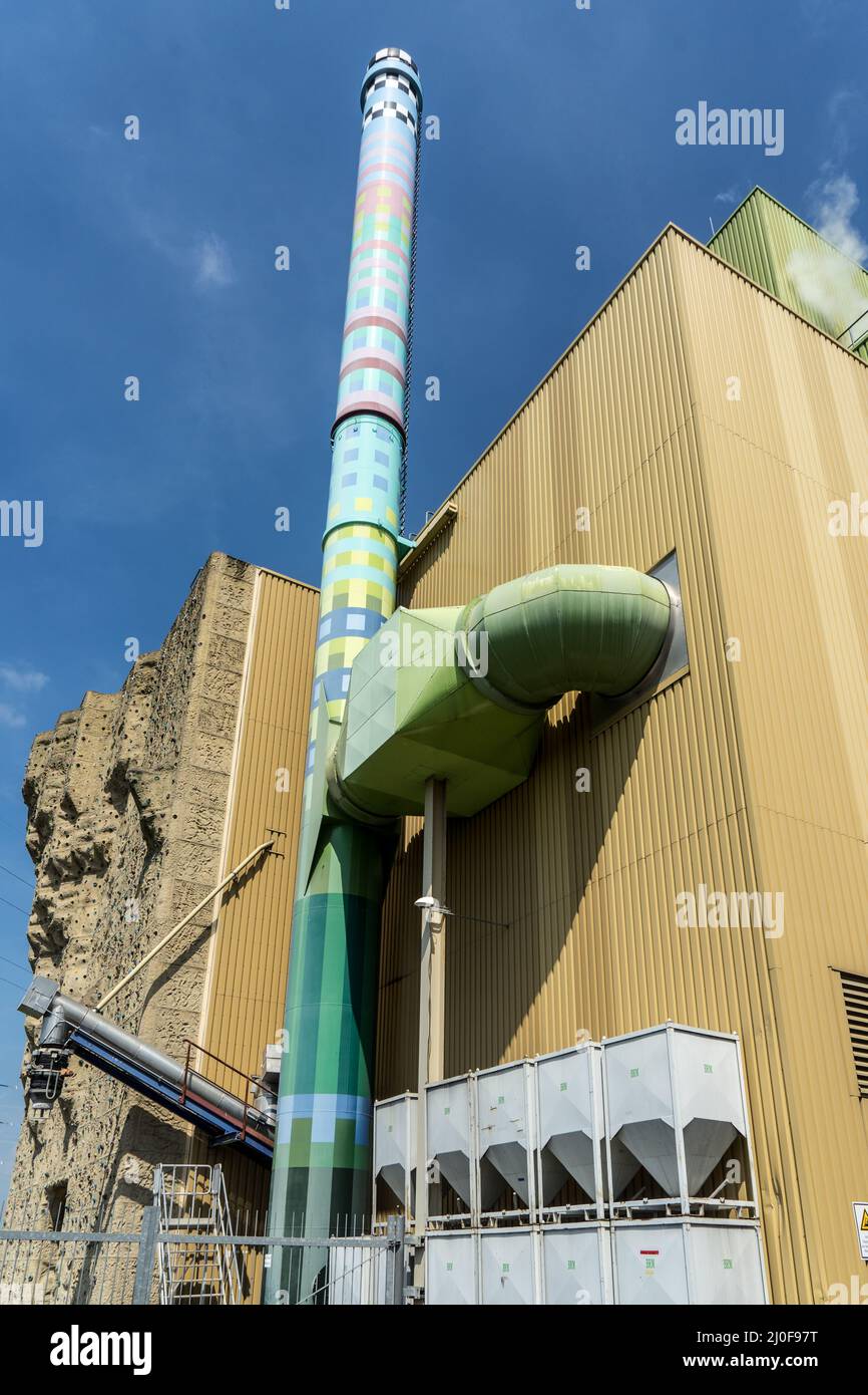 Building of a biomass power plant Stock Photo - Alamy