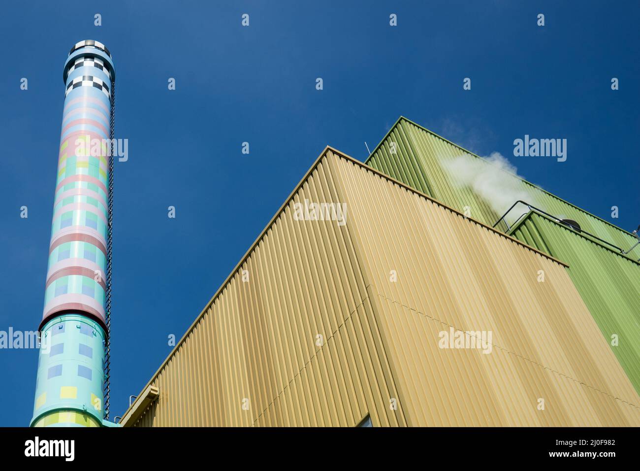 Building of a biomass power plant Stock Photo - Alamy