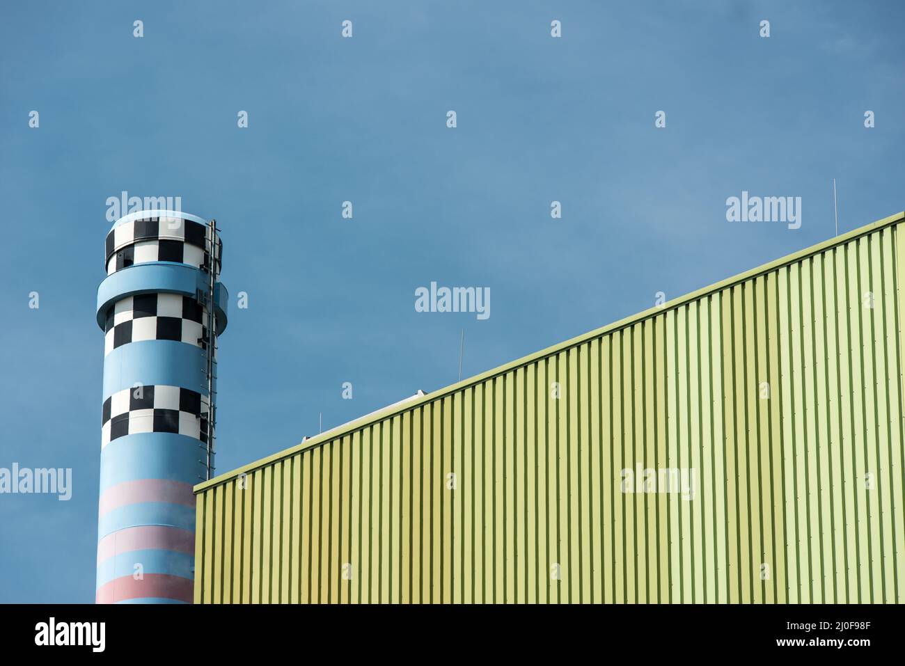 Building of a biomass power plant Stock Photo - Alamy
