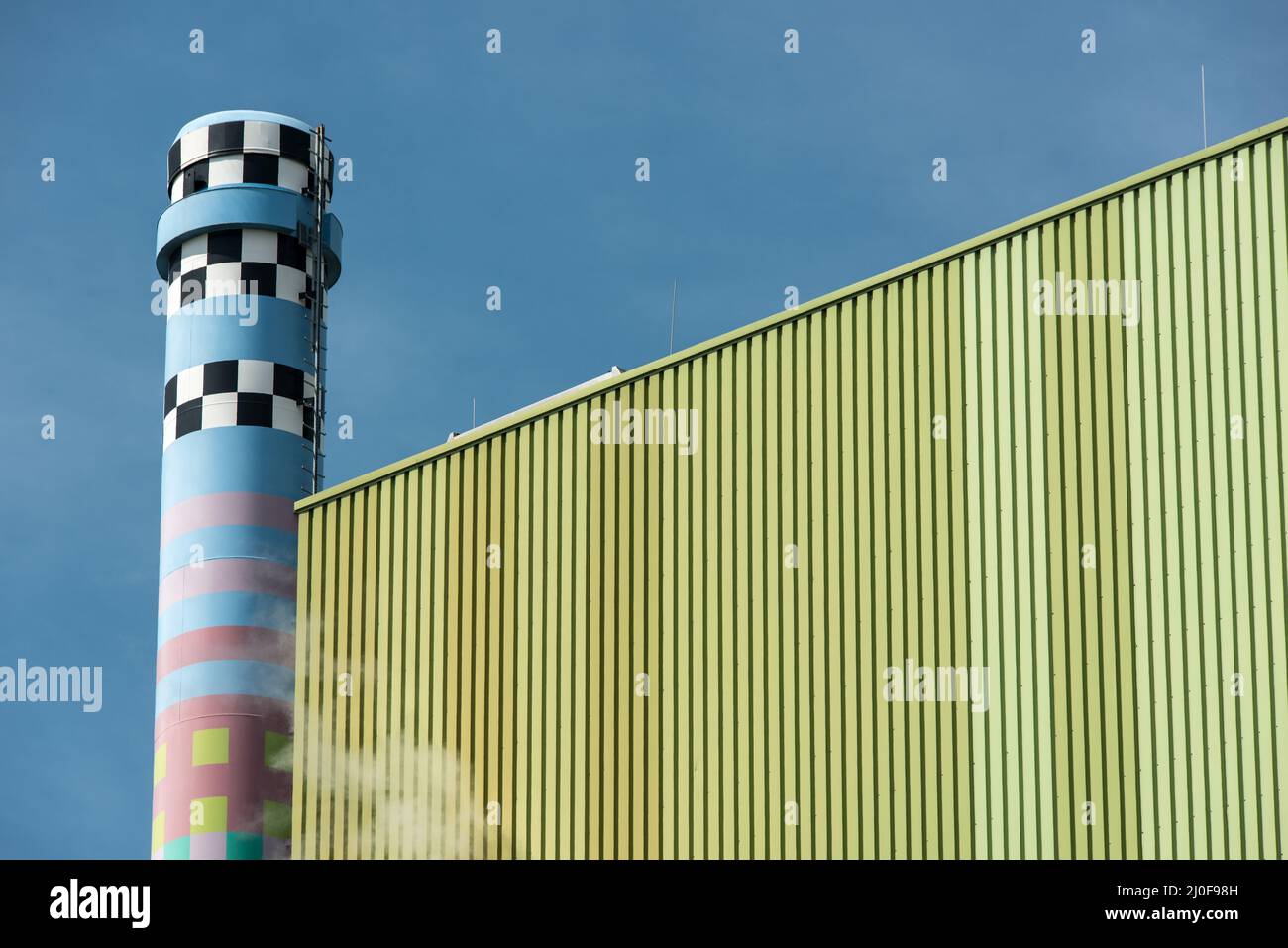 Building of a biomass power plant Stock Photo - Alamy