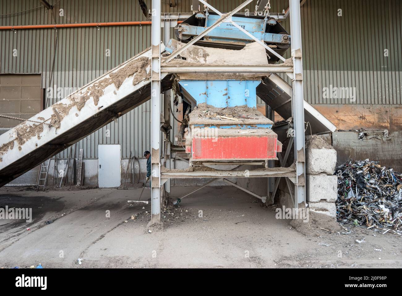 Waste wood storage in a landfill Stock Photo - Alamy
