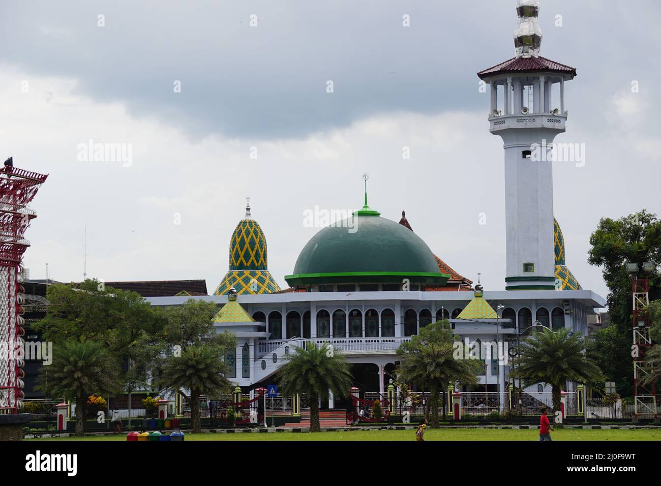 The beautiful Masjid Agung Blitar. The mosque was built in 1820 Stock ...
