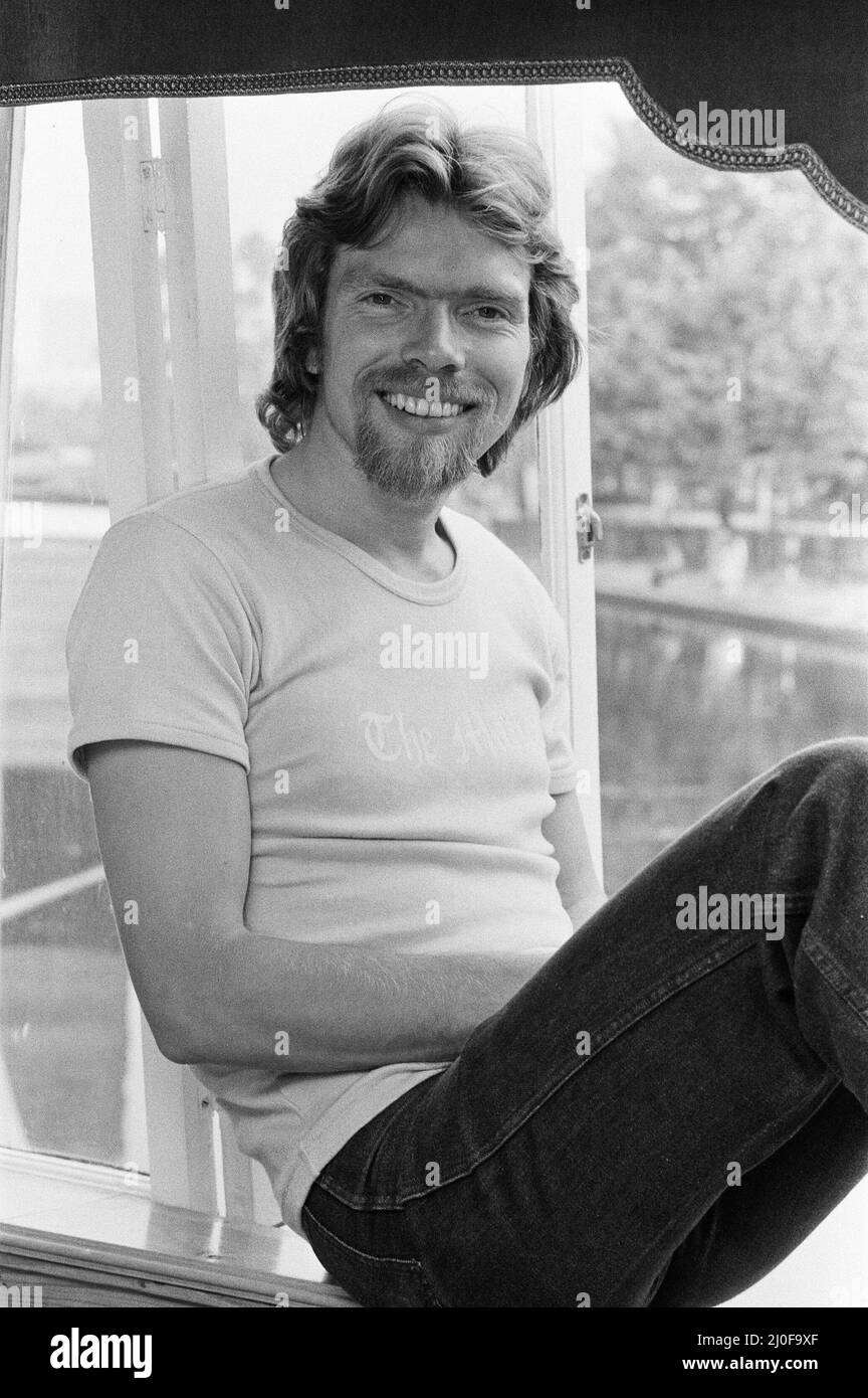 Richard Branson, 28 year old mastermind behind Virgin Music company ...