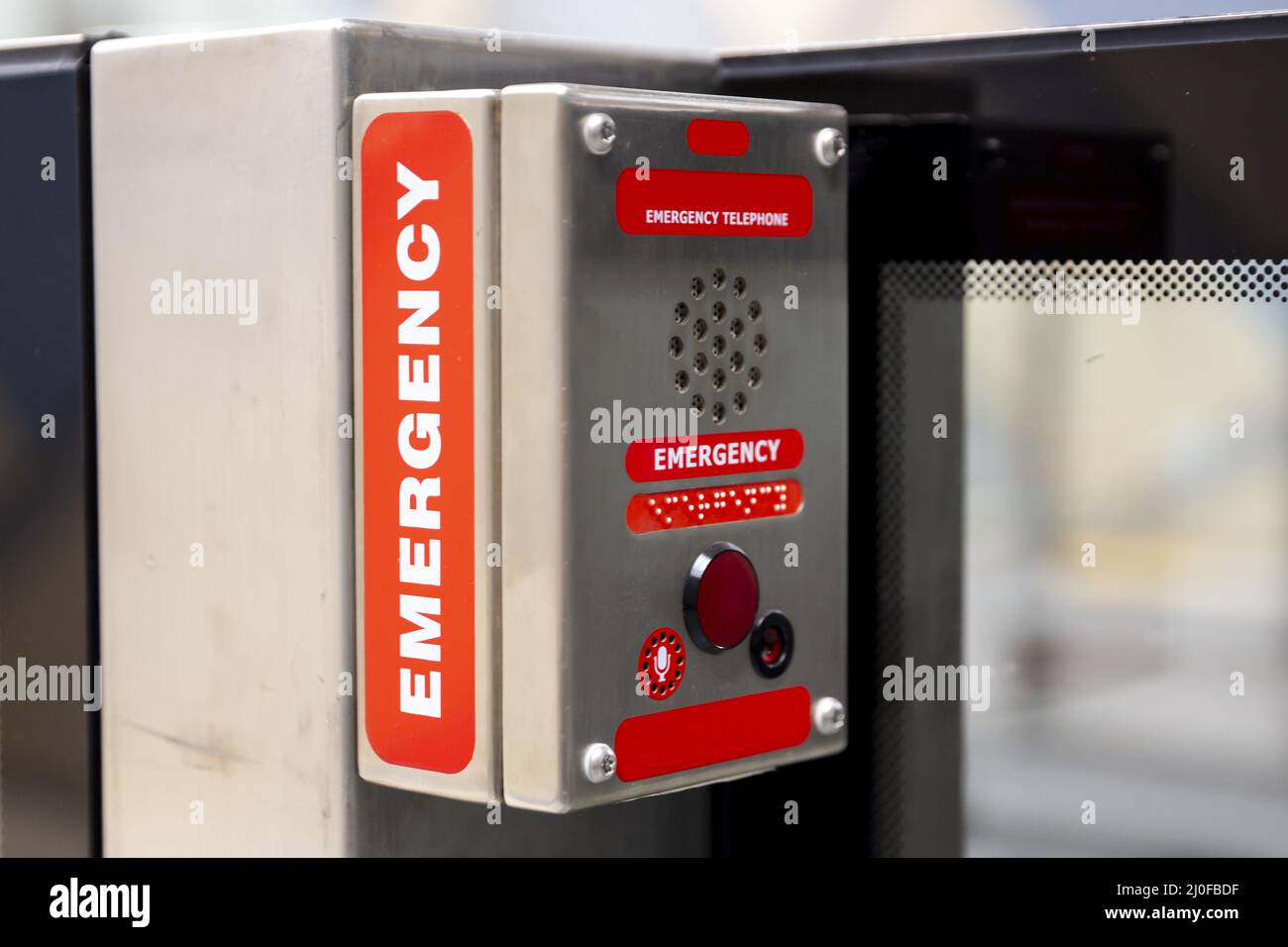 Emergency telephone subway Stock Photo - Alamy