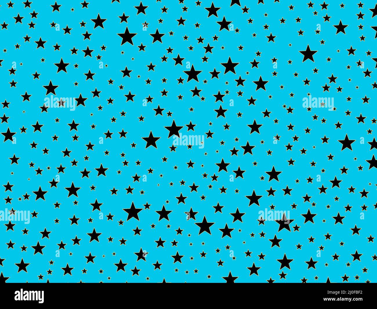 Different Sized Stars Outline