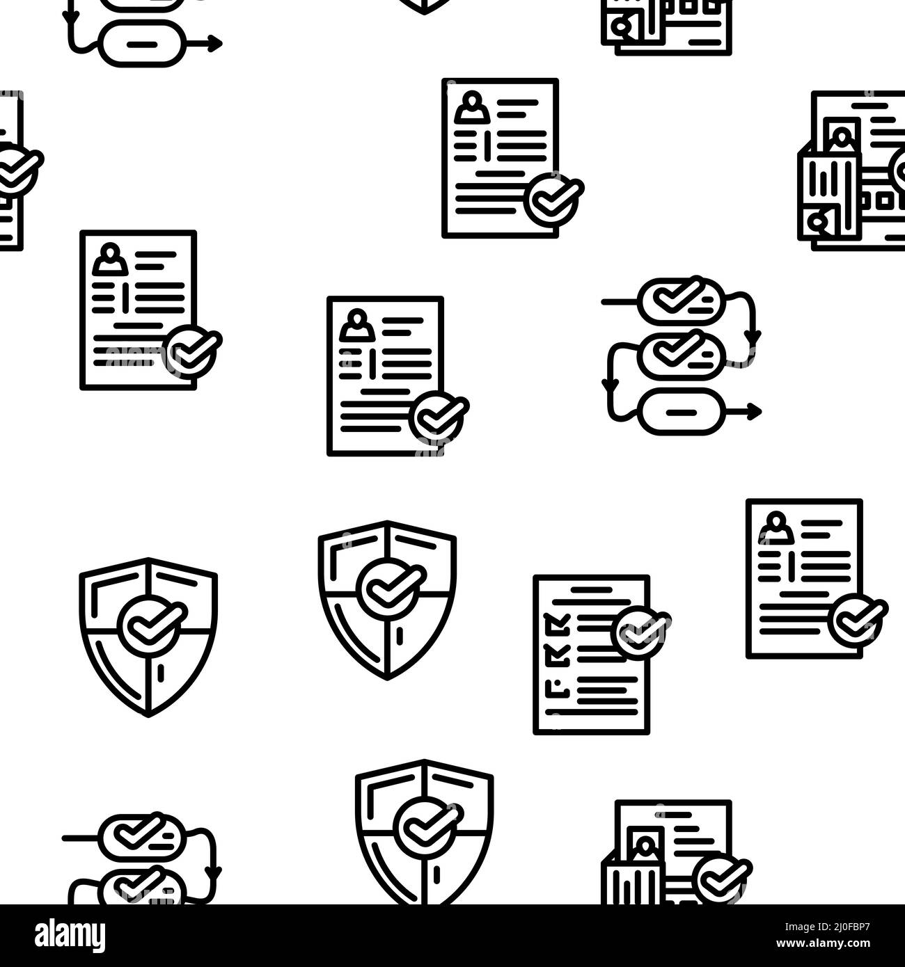 Compliance Quality Procedure Vector Seamless Pattern Stock Vector Image & Art - Alamy