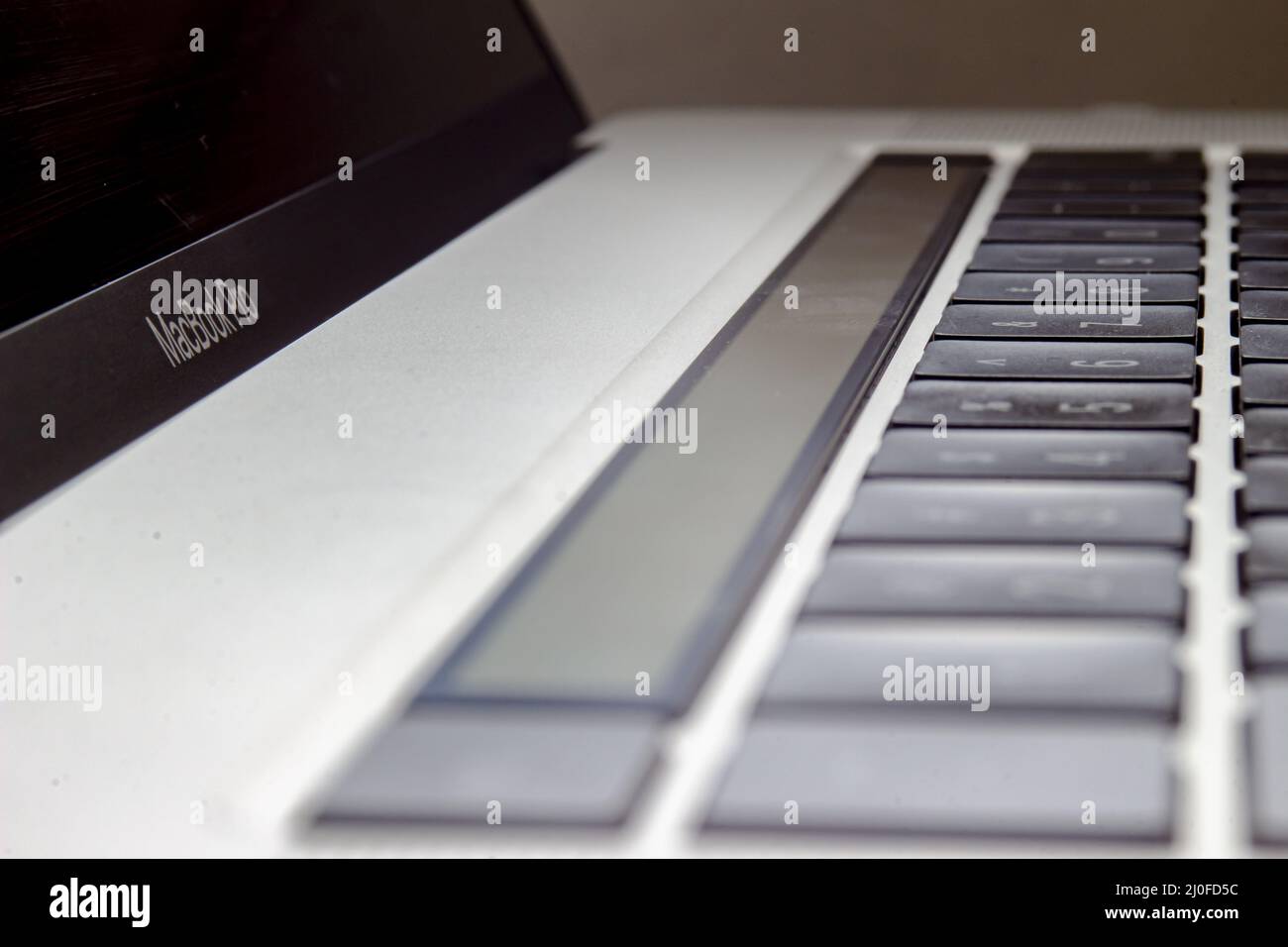 Calgary, Alberta, Canada. Sep 21, 2020. A Macbook Pro keyboard with the ...