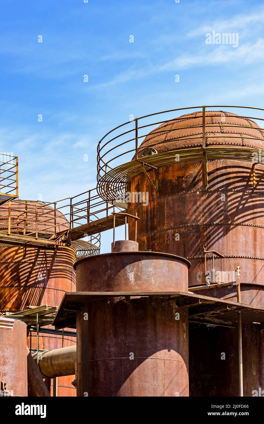 Old metal tanks hi-res stock photography and images - Alamy