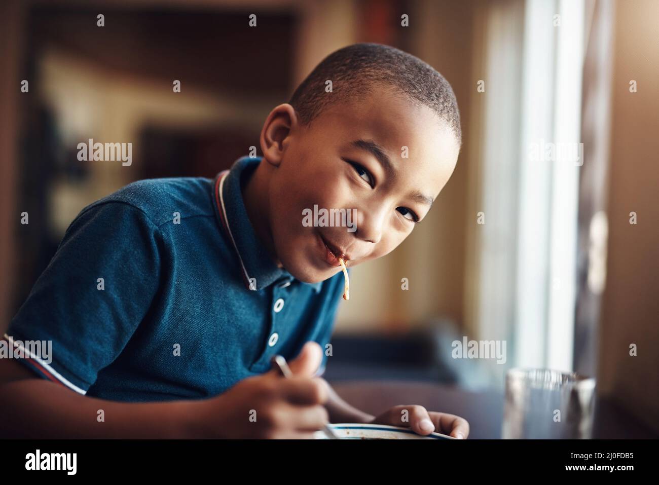 African american, kids, eating, home hi-res stock photography and ...