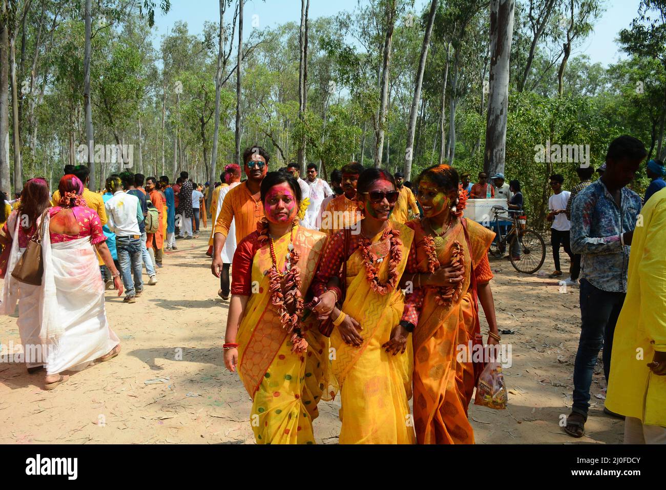 West Bengal, India. 18th Mar, 2022. Basanta Utsav literally means the ...
