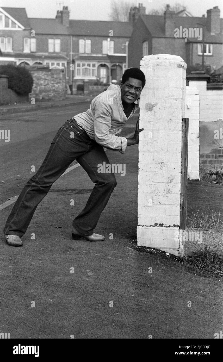 Comedian Lenny Henry pictured in Dudley. 10th November 1978 Stock Photo ...