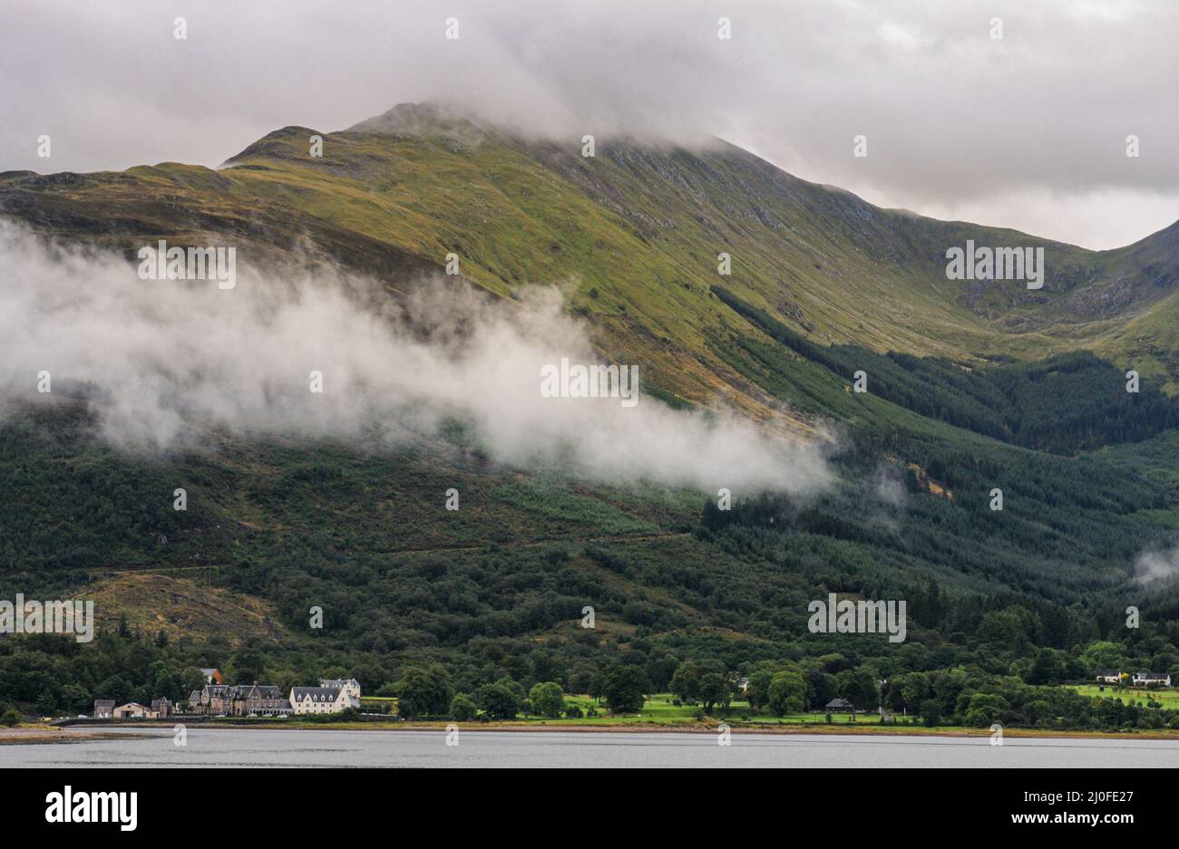 Scottish mountain landscape at Fort Williams in Glencoe area Scotland ...